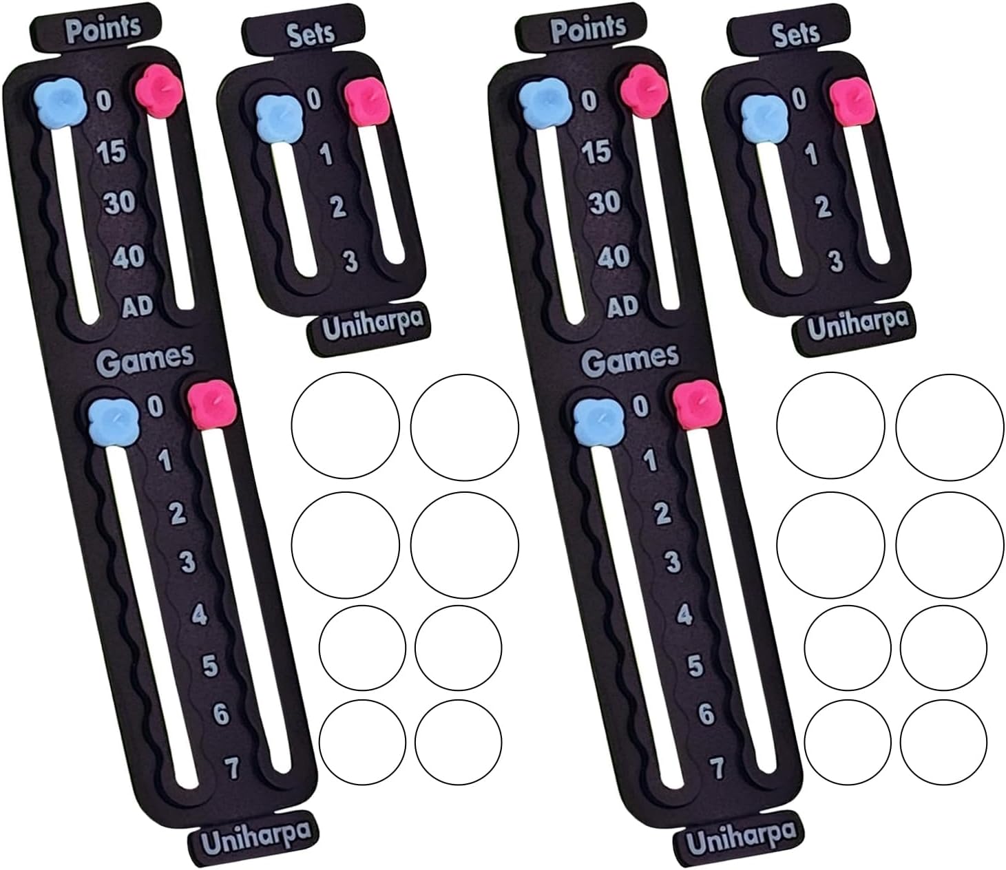 Uniharpa Tennis Score Keeper for Racket Padel,Tennis Racket Pickleball ...